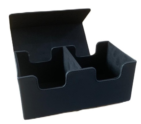 Magnetic 300+ Deck Box – Black/Black (1600) – Wargames